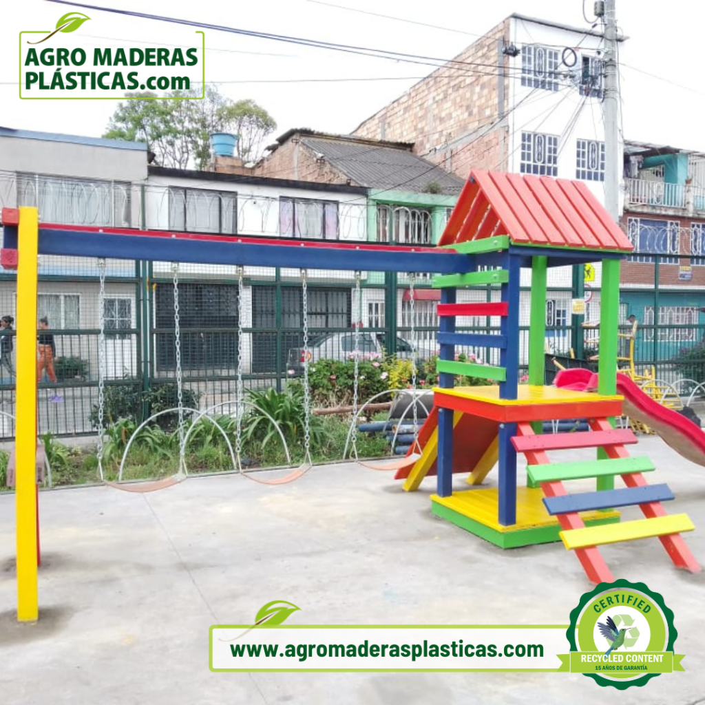 Parques Infantiles en Madera Plástica - Agromaderas Plásticas Bogotá
